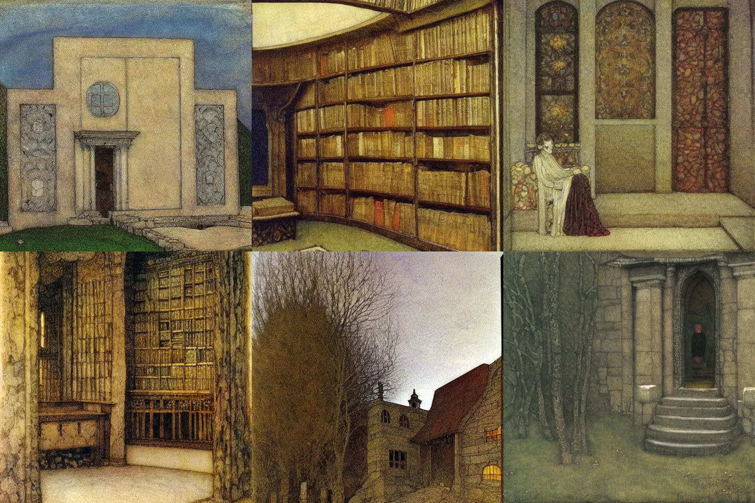 stone library by John Bauer, oil painting | Stable Diffusion | OpenArt