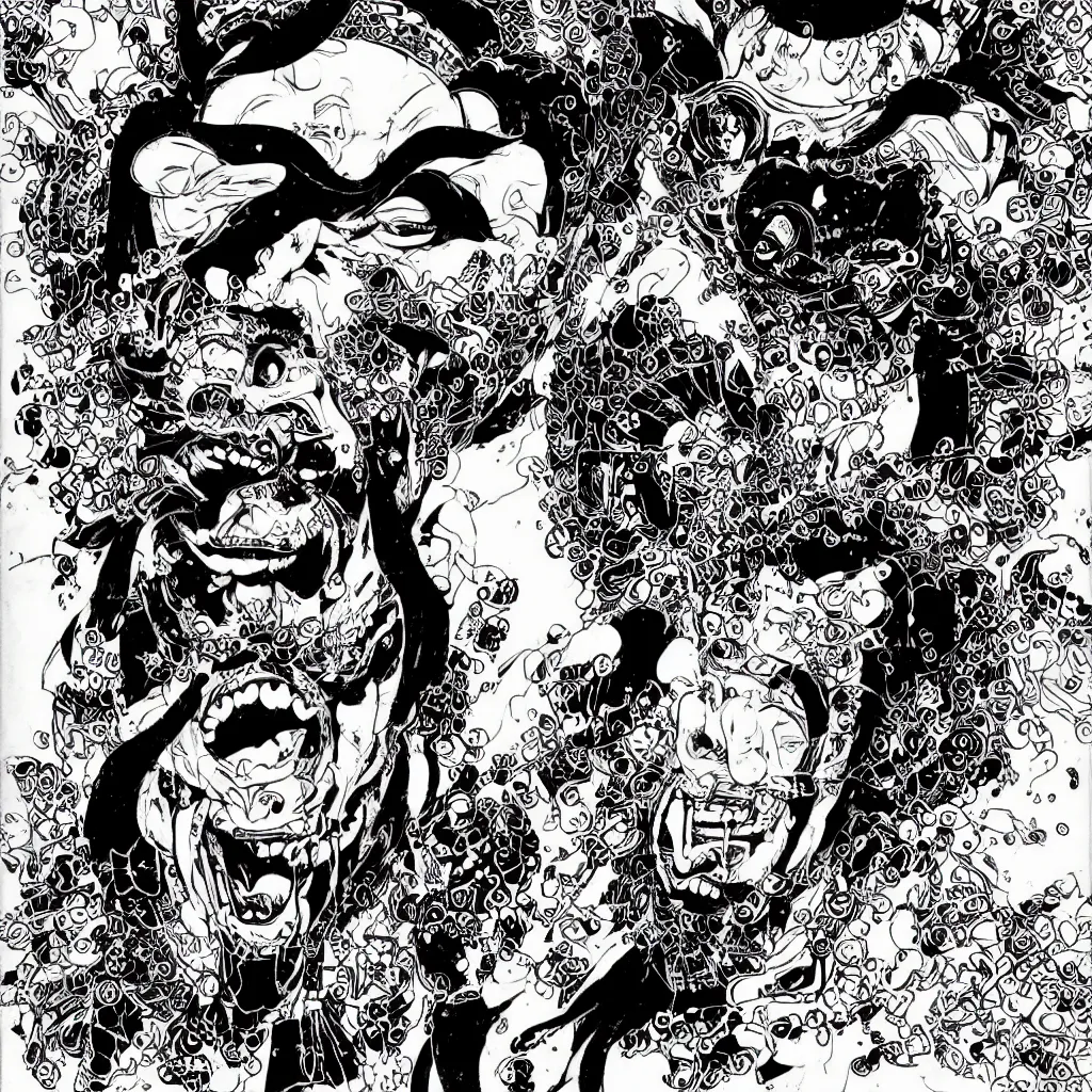 comic art face portrait of crazy peking opera | Stable Diffusion | OpenArt