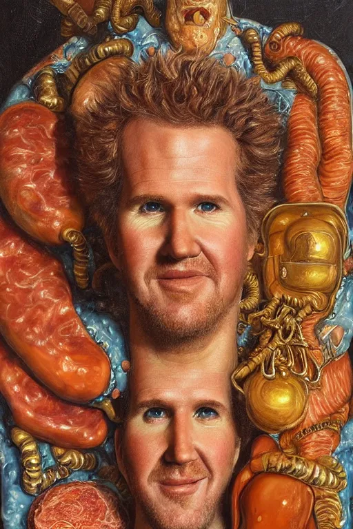 hyper realistic portrait painting of will farrell ( | Stable Diffusion