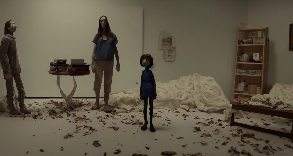 Hereditary (2018) horror claymation at night, high | Stable Diffusion ...