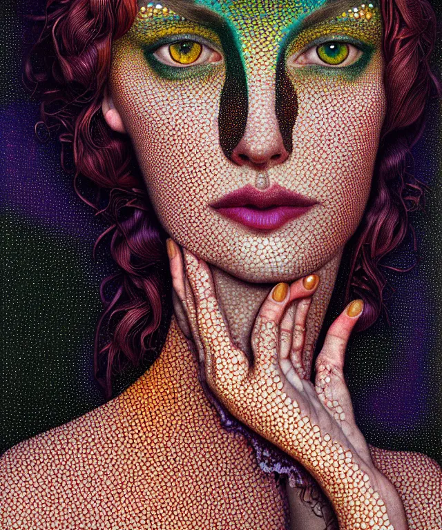 hyperrealism, cyberpunk girl, wrapped in flowers and | Stable Diffusion ...