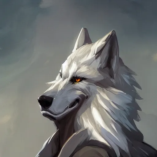 an anthropomorphic wolf, artstation hq, stylized, | Stable Diffusion ...