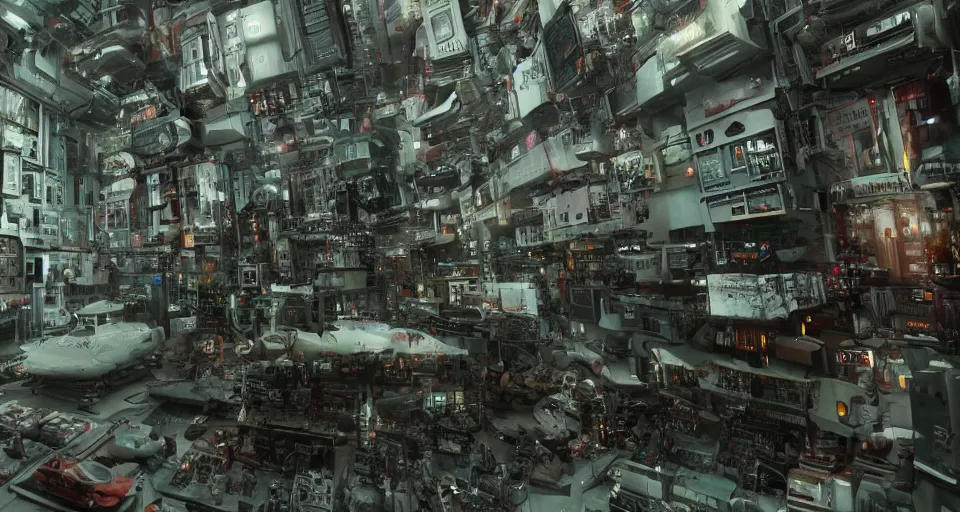 a cinematic movie shot, inside the museum of cyberpunk | Stable ...