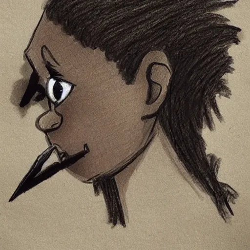 A beautiful drawing of black figures with long sharp | Stable Diffusion ...