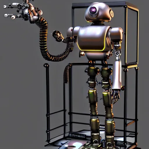 a robotic steampunk turkey, high quality blender | Stable Diffusion ...