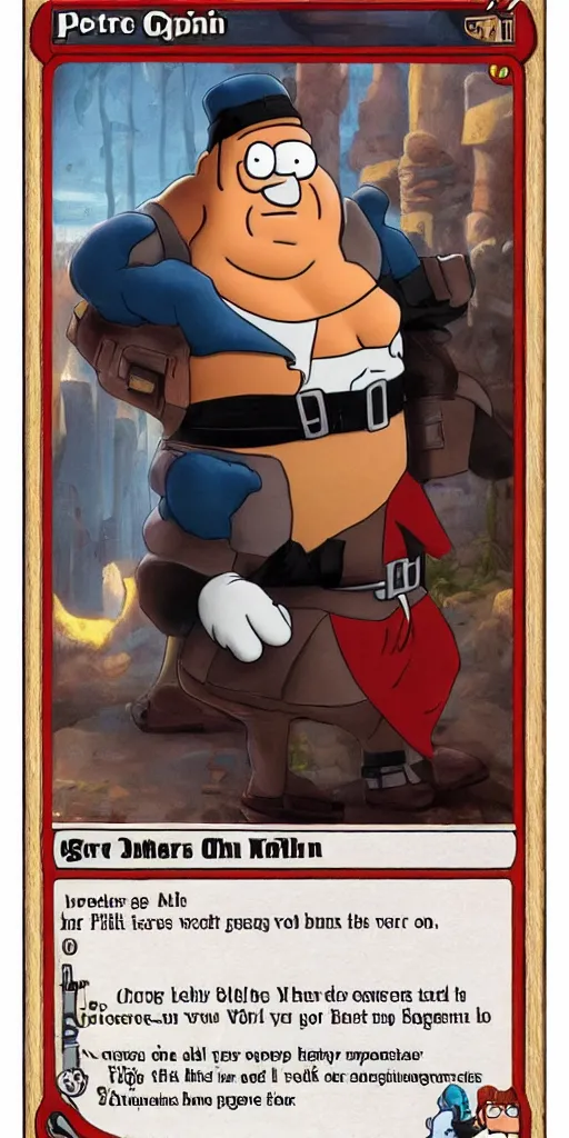 Peter Griffin MTG card | Stable Diffusion | OpenArt
