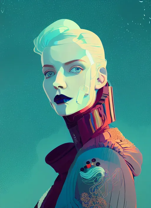 portrait of beautiful nordic woman wearing atompunk | Stable Diffusion ...
