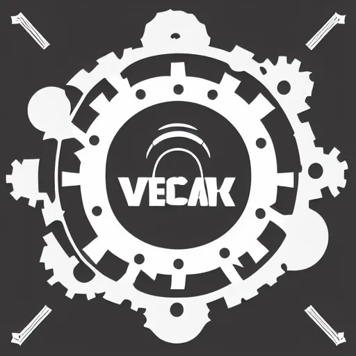 a black logo on a white background of a well-designed | Stable ...