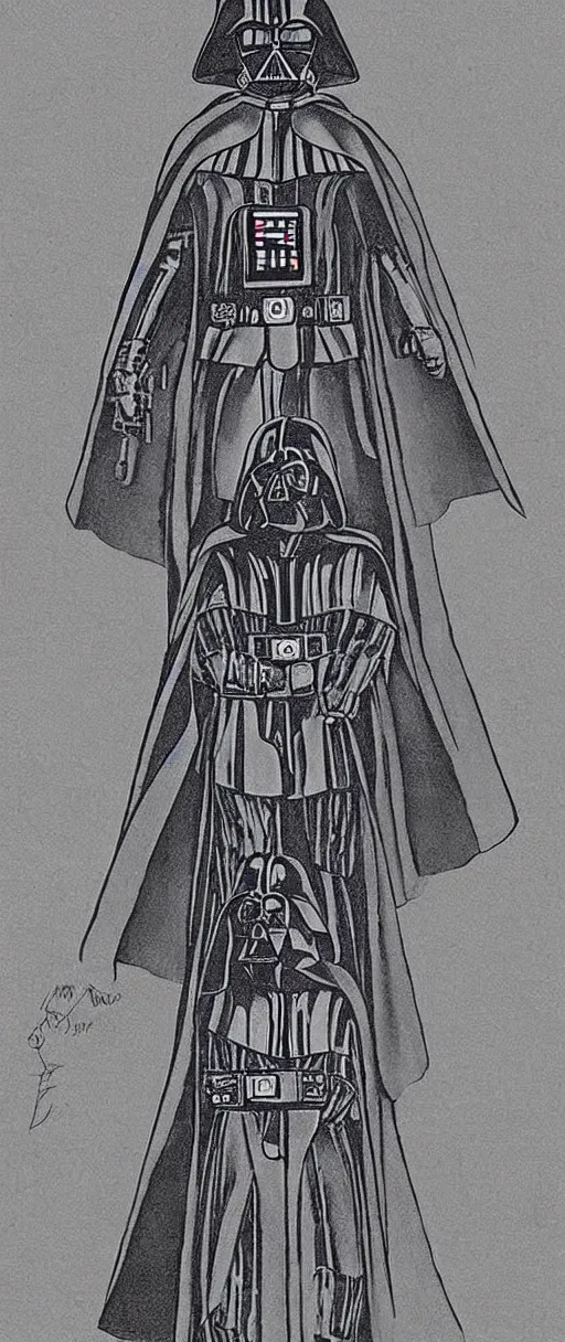darth vader schematic drawn by da vinci | Stable Diffusion | OpenArt