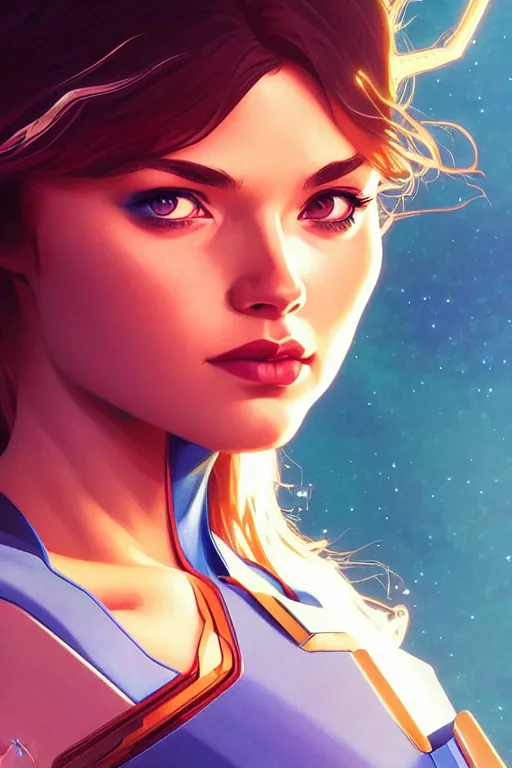a portrait of nova from marvel comics, fantasy, sharp | Stable ...