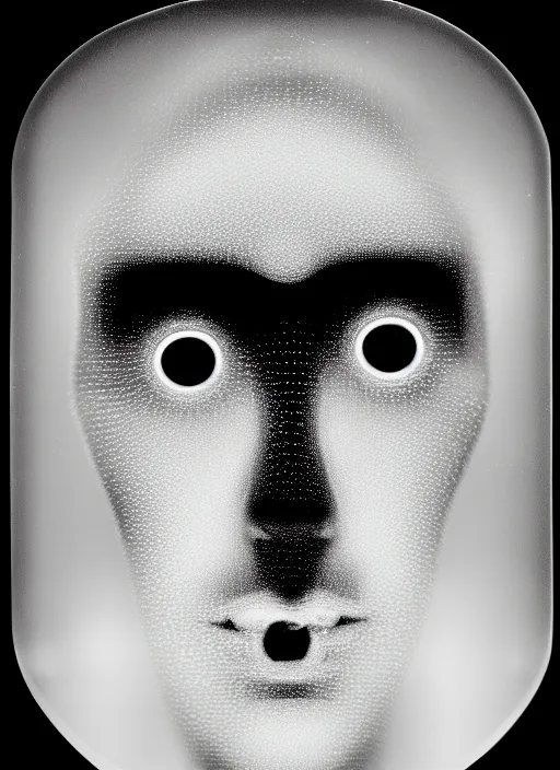 realistic object photo of a face made pure transparent | Stable ...