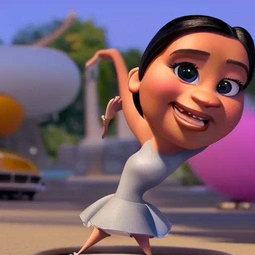 kim kardashian as seen in pixar animated movie 4k | Stable Diffusion