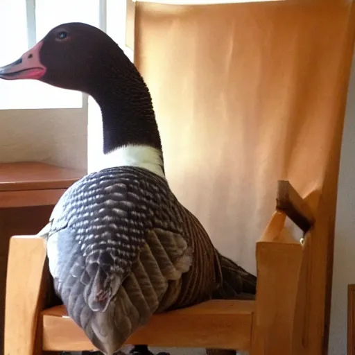 goose sitting in a chair drinking beer | Stable Diffusion | OpenArt
