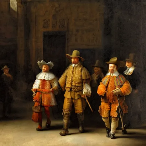 high quality high detail painting by rembrandt, people | Stable ...