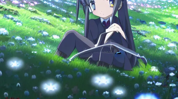 Chaika Trabant sitting in a field of Ghibli Clover | | Stable Diffusion ...