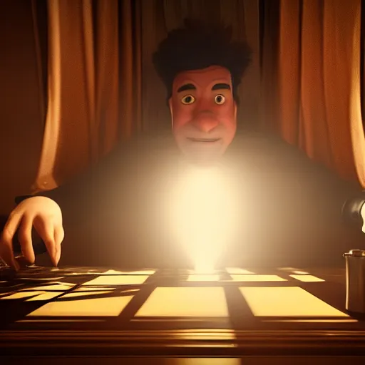 portrait of bookmaker sly cunning pixar style | Stable Diffusion | OpenArt