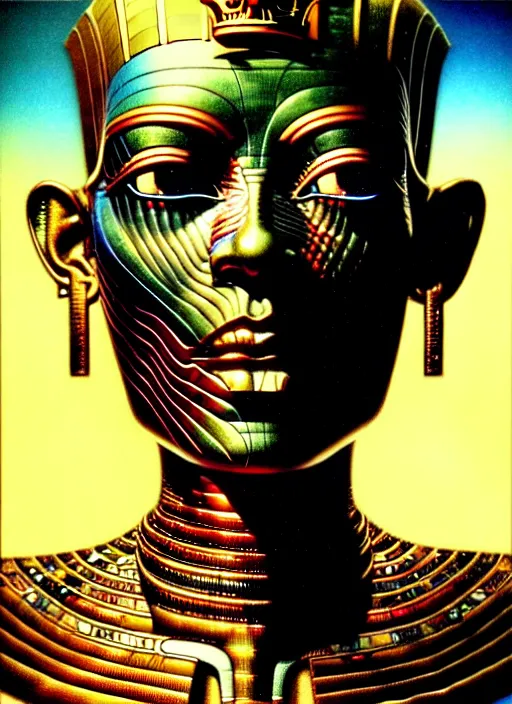 detailed image of cyborg king tut by Ayami Kojima, | Stable Diffusion ...