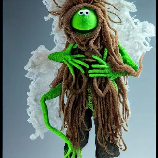 fluffy humanoid ethereal live action muppet wraith | Stable Diffusion ...