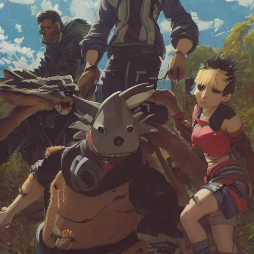 precisely drawn illustration of anime group of kobolds | Stable ...