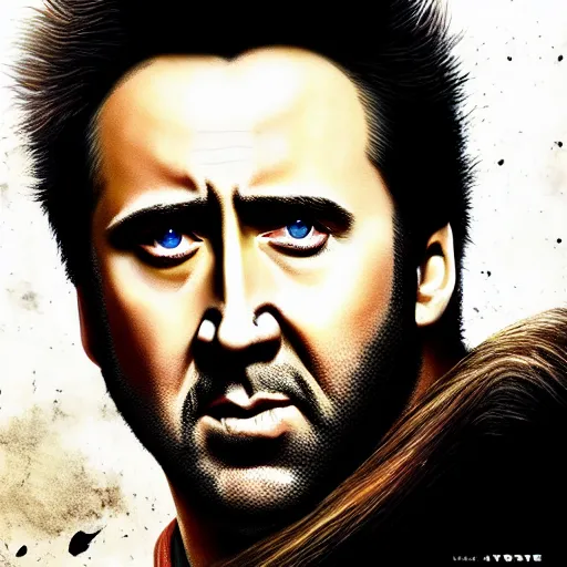 photo realistic, ultra detailed film poster of nicolas | Stable ...