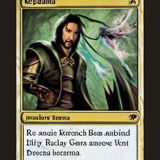 a magic the gathering card based on fantasy keanu | Stable Diffusion ...