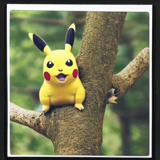 photo of pikachu in a tree, real, polaroid | Stable Diffusion | OpenArt
