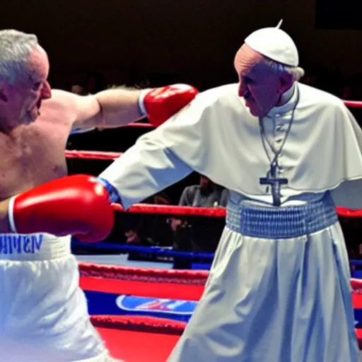 gandalf the grey vs pope francis boxing match | Stable Diffusion | OpenArt