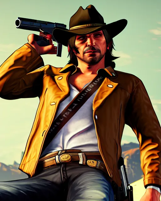 gta 5, grand theft auto 5 cover art of mccree from | Stable Diffusion | OpenArt
