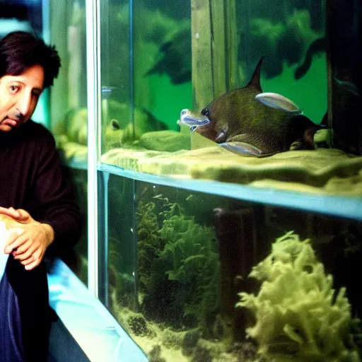 stunning photo of ray romano looking at catfish in an | Stable Diffusion | OpenArt