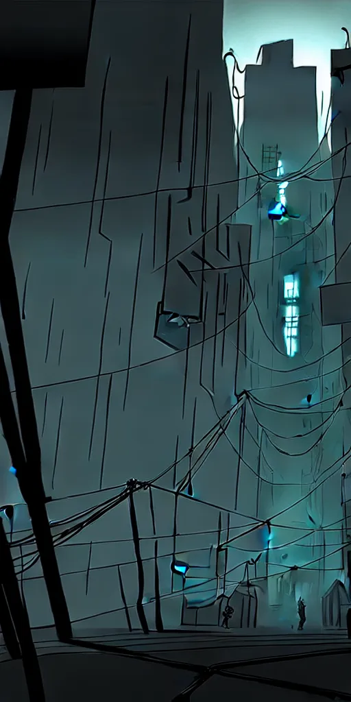 portal half life 2 concept art dark depressing city | Stable Diffusion ...