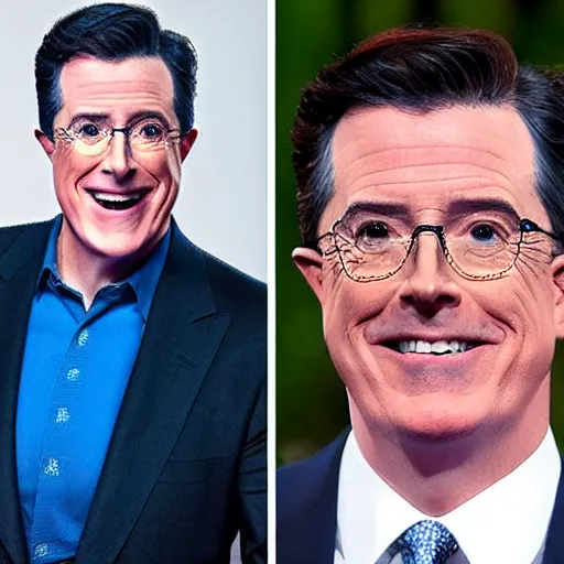 stephen colbert with a frozen frosted ice cubes beard | Stable ...