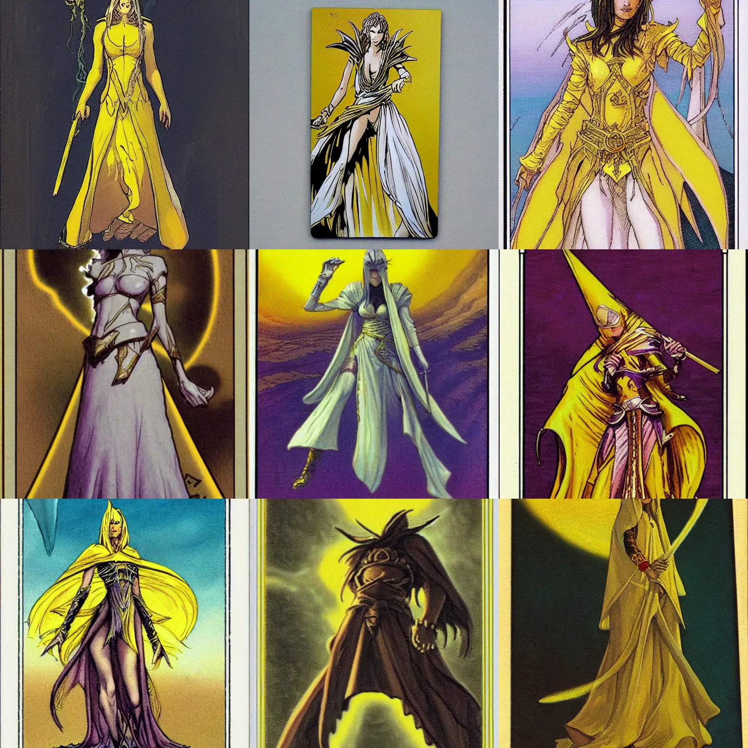 “yellow and white magic the gathering trading card | Stable Diffusion ...