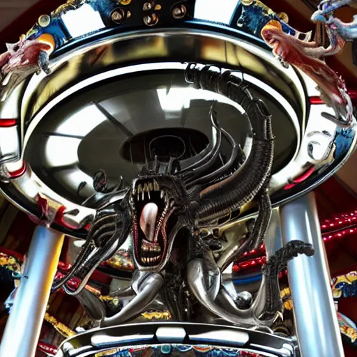 xenomorph having fun at the fair | Stable Diffusion | OpenArt