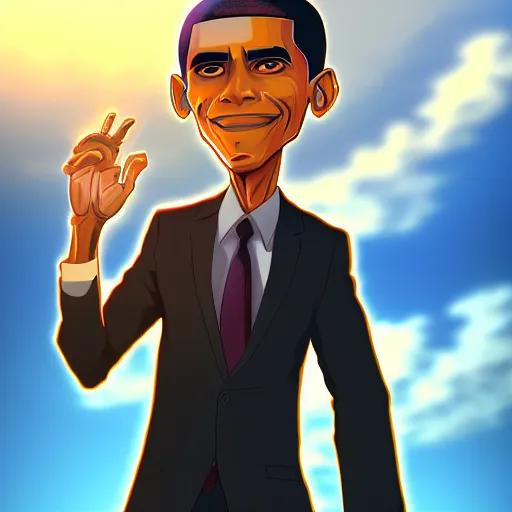 anime style obama, 4 k, hyper realistic, dslr, | Stable Diffusion | OpenArt