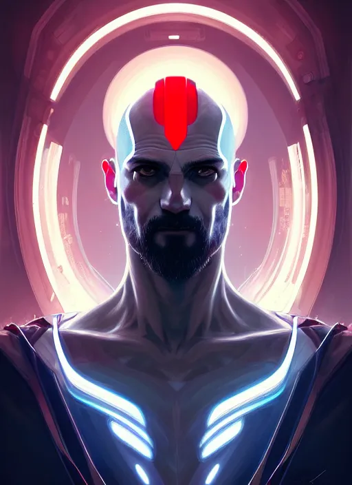 symmetry!! portrait of kratos, sci - fi, tech wear, | Stable Diffusion | OpenArt