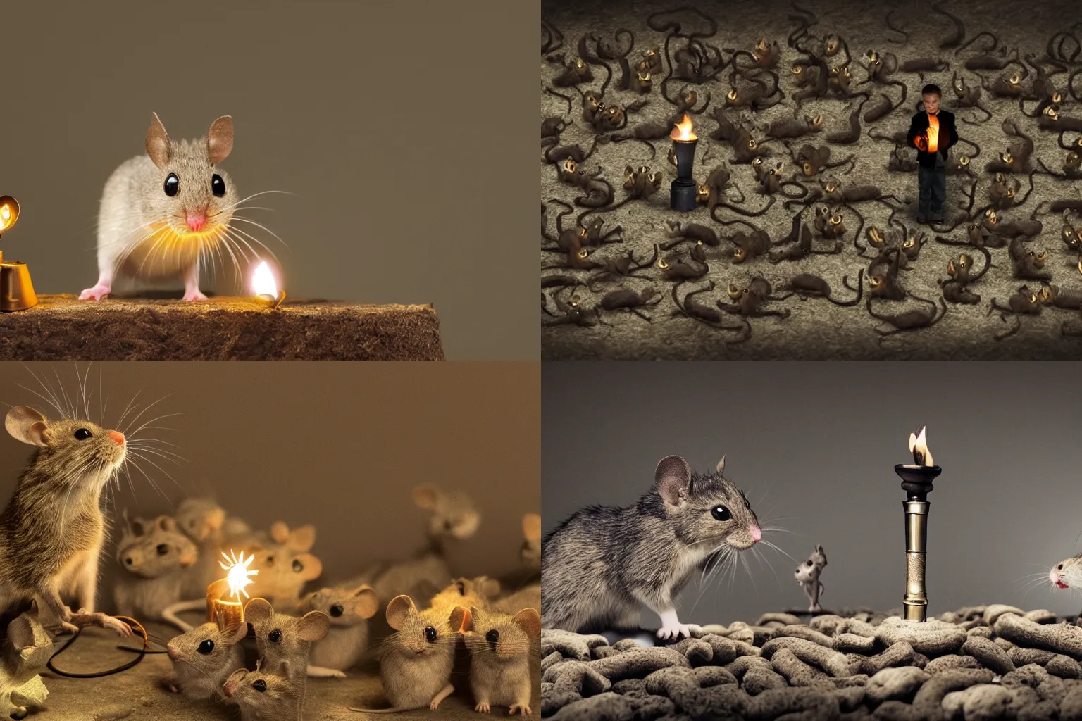 Stewart the little holding a torch, overlooking his | Stable Diffusion ...