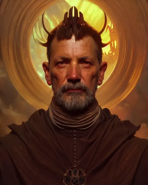 realistic wide angle portrait of a bishop, evil, | Stable Diffusion ...