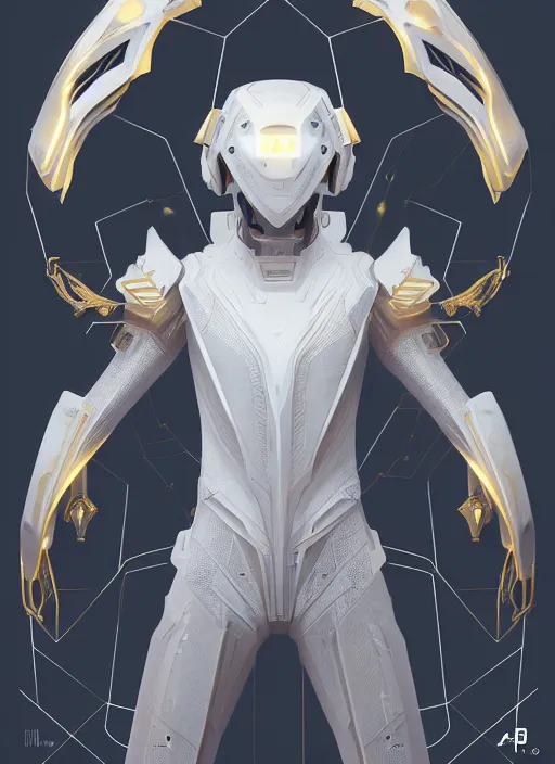symmetry!! white armour, gold secondary, sci - fi, | Stable Diffusion | OpenArt