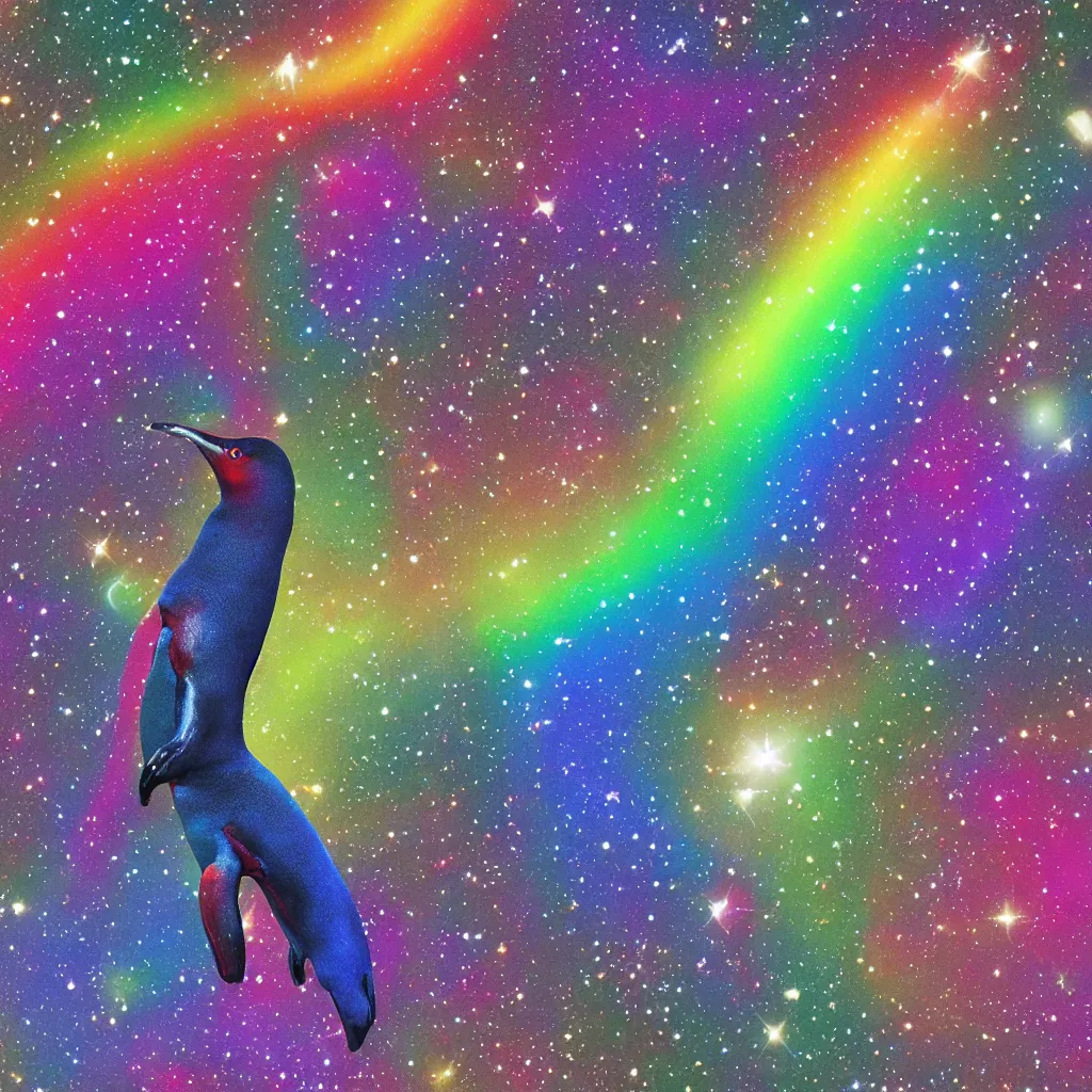 rainbow cosmic penguin | Stable Diffusion | OpenArt