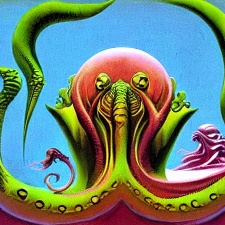 art by roger dean. cute cthulhu icon avatar | Stable Diffusion | OpenArt