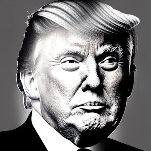 a symbol ( icon ) for donald trump, by gaphic designer | Stable ...