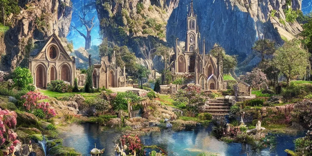 a photo of a dream world. it is a beautiful landscape. | Stable ...