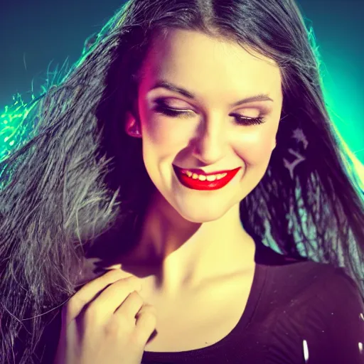 head and shoulder shot of a female vampire walking | Stable Diffusion ...