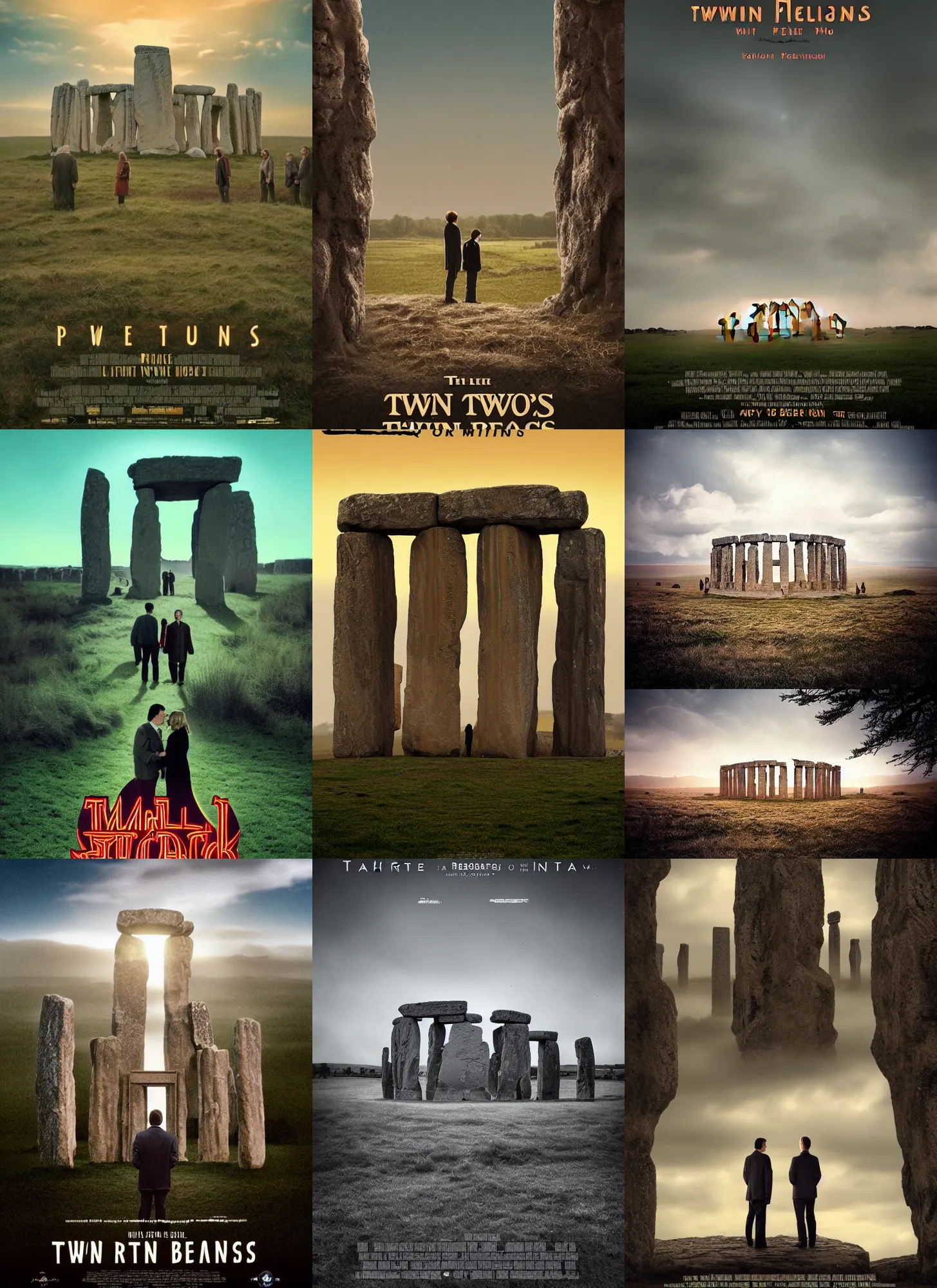 Twin Peaks Movie poster at stone henge, Rendering of a | Stable ...