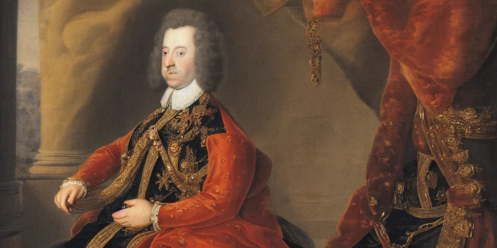 a portrait of king charles the second of spain. 1 6 9 | Stable ...