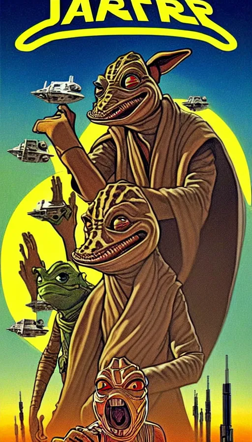 movie poster for the new star wars movie jarjar in | Stable Diffusion ...