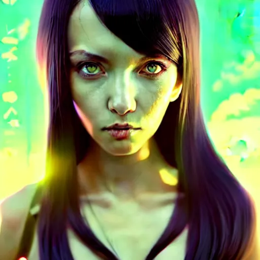 insect - like alien - girl by artgerm, green eyes and | Stable ...