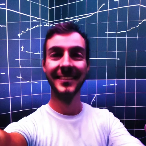 the Stable Diffusion AI taking a selfie of itself and | Stable Diffusion