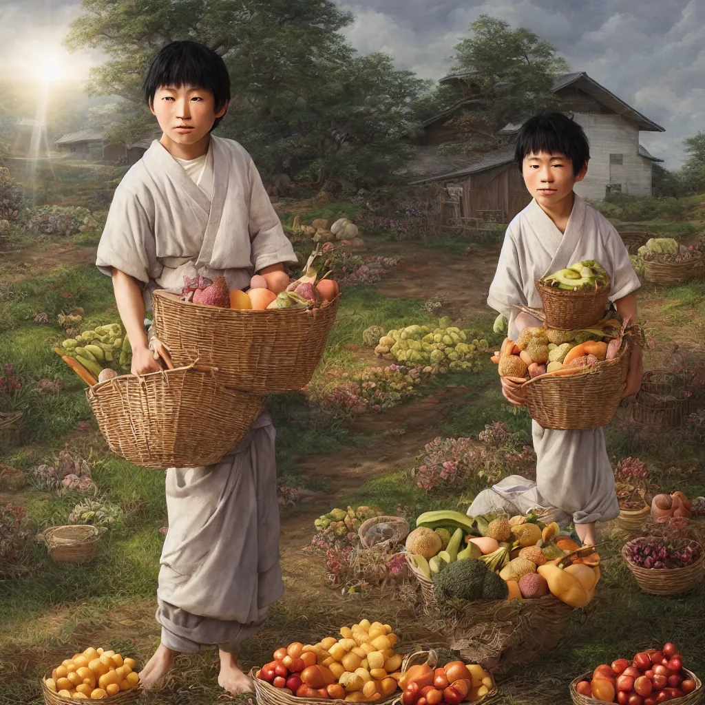 medium wide portrait of a young Japanese boy with | Stable Diffusion ...