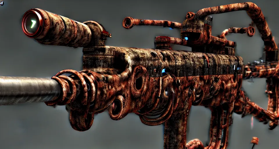 Techno-biological rusty tank consisting of tumors, | Stable Diffusion ...